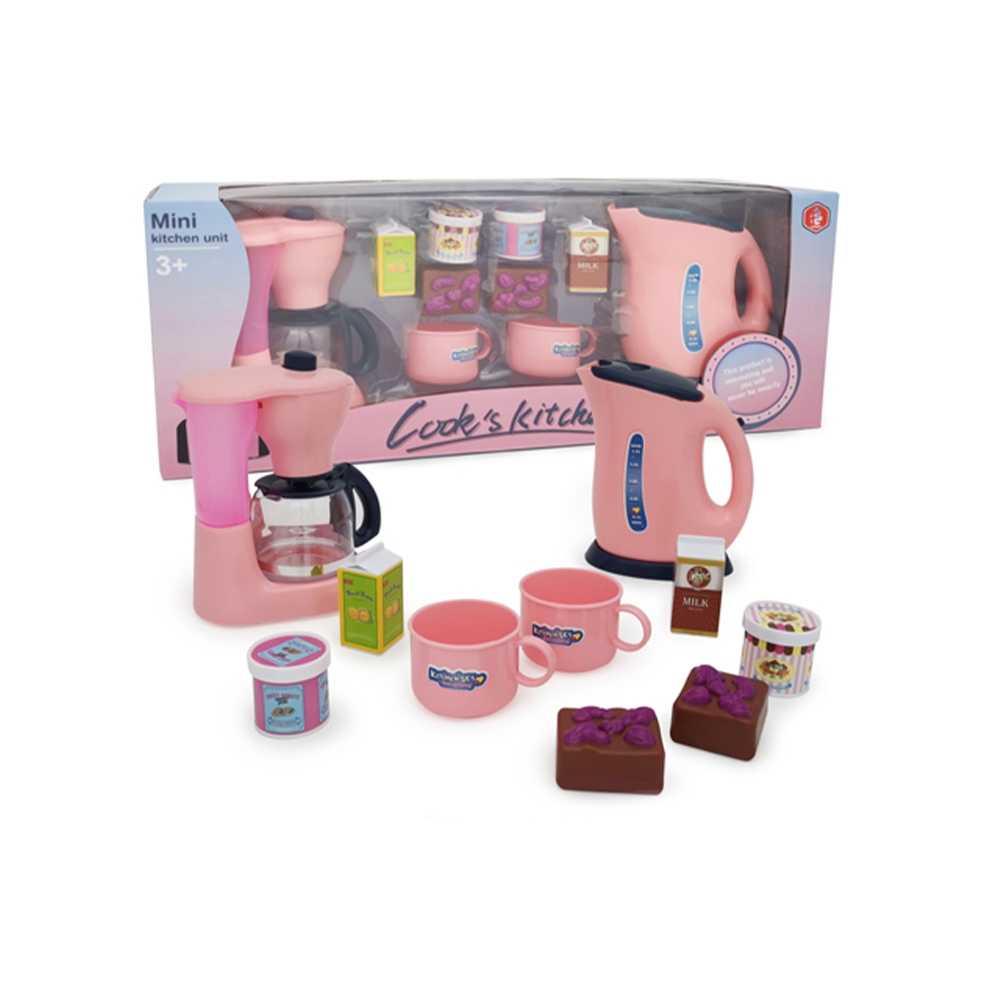 Set accesorii de jucarie pentru bucatarie, filtru de cafea, fierbator ...