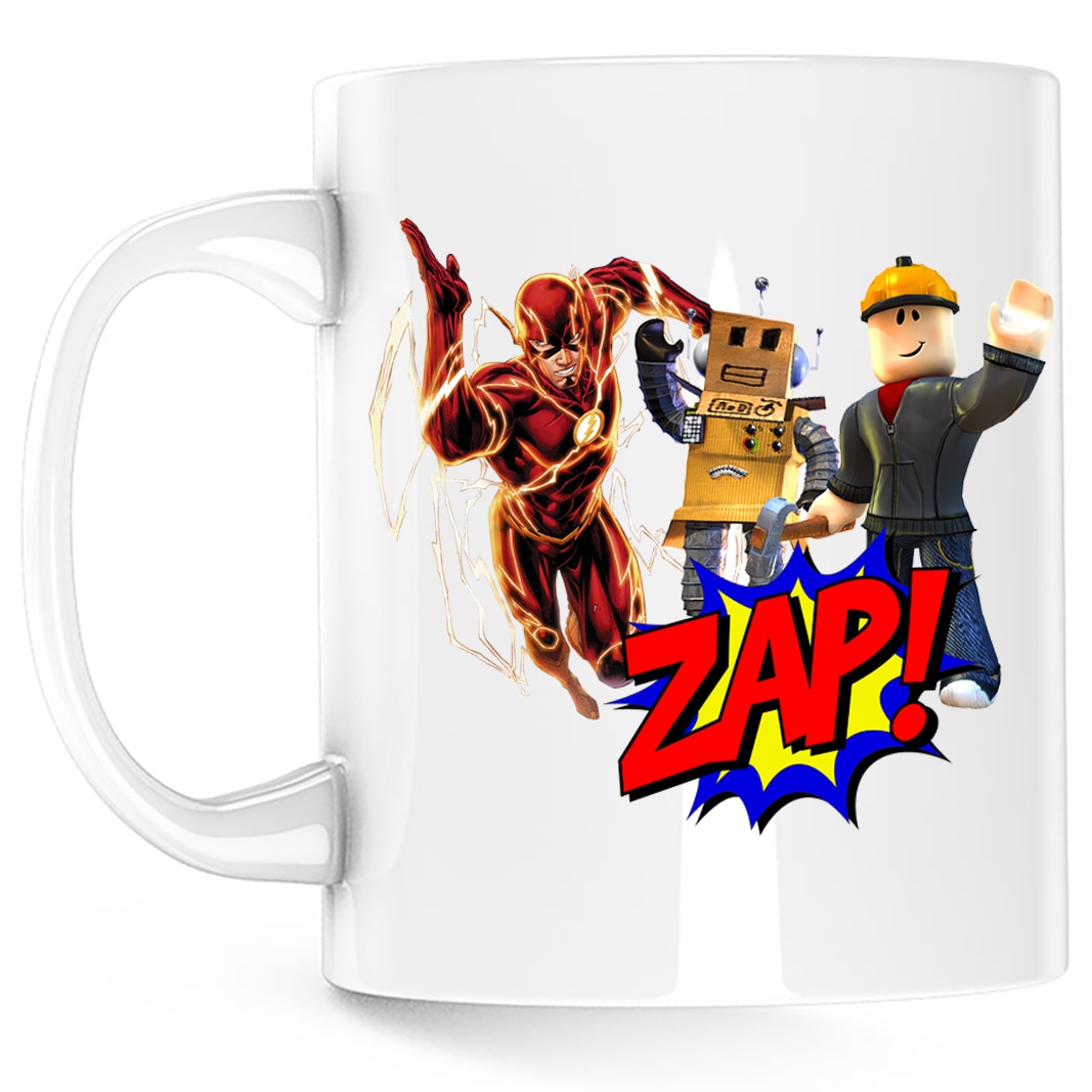 Чаша The Flash Roblox Studio Platforme Desene, Бял, 330 мл - eMAG.bg