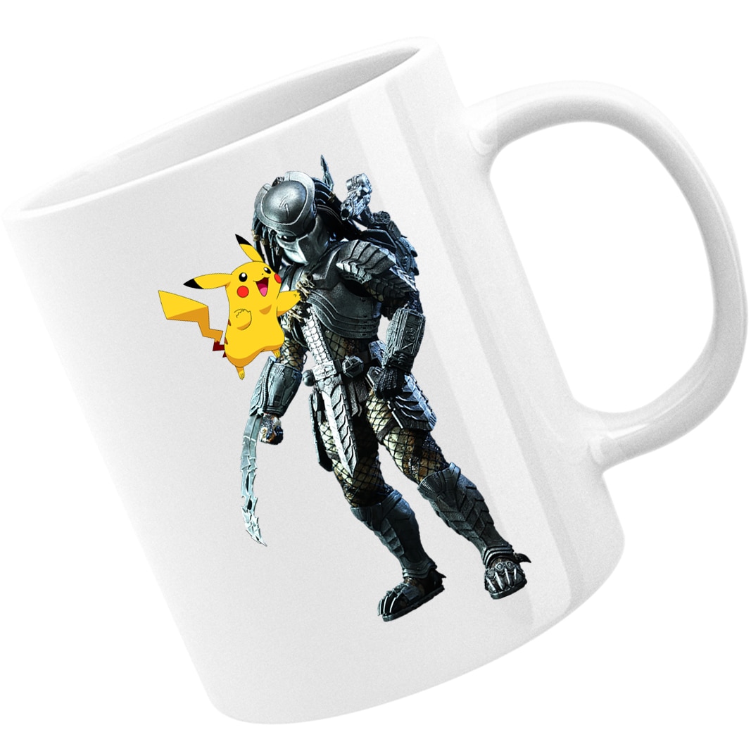 Bögre Predator Vs Alien Pikachu Pokemon Mania, Fehér, 330 ml - eMAG.hu