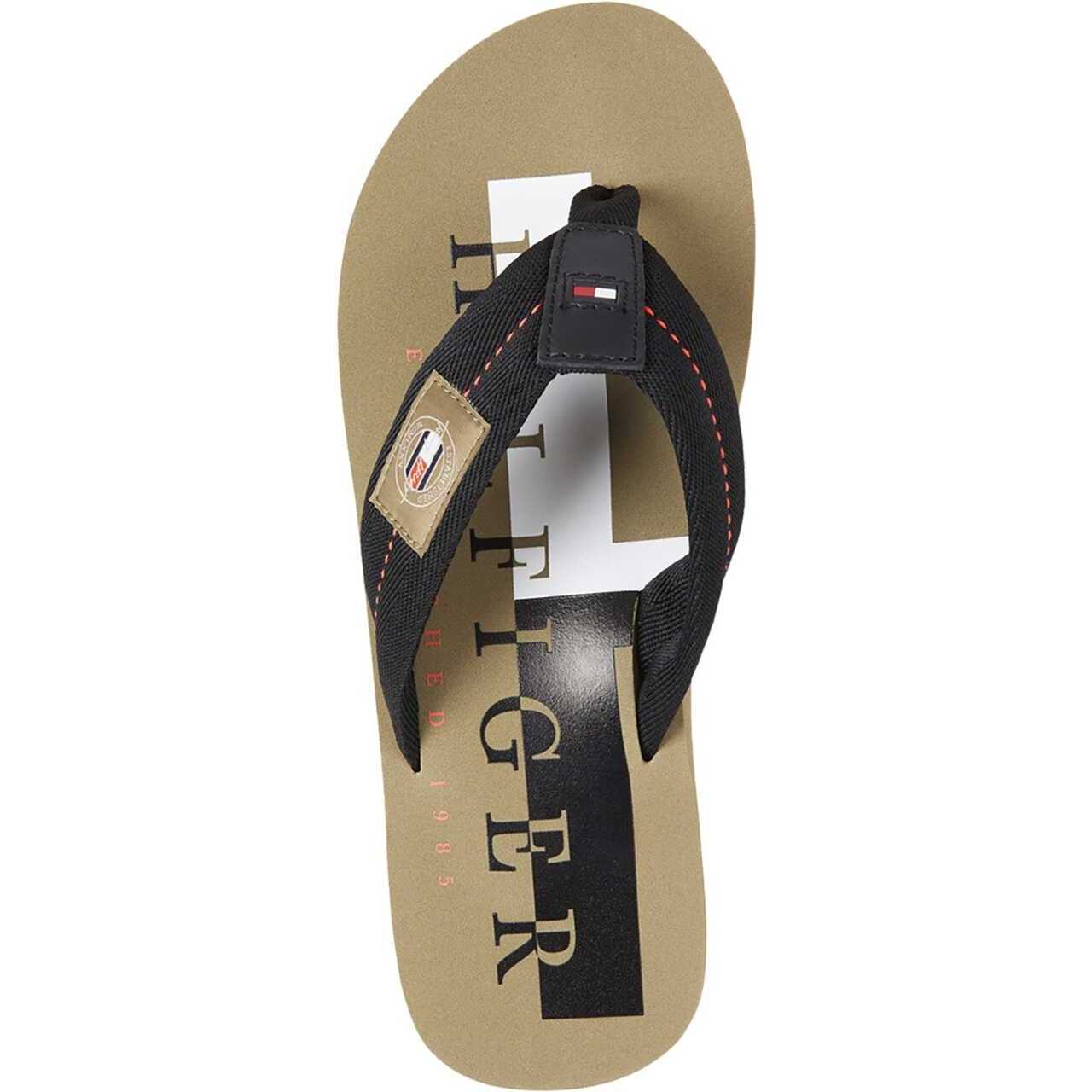 Slapi Barbati Tommy Hilfiger Simon 45D, Negru, 44 - eMAG.ro