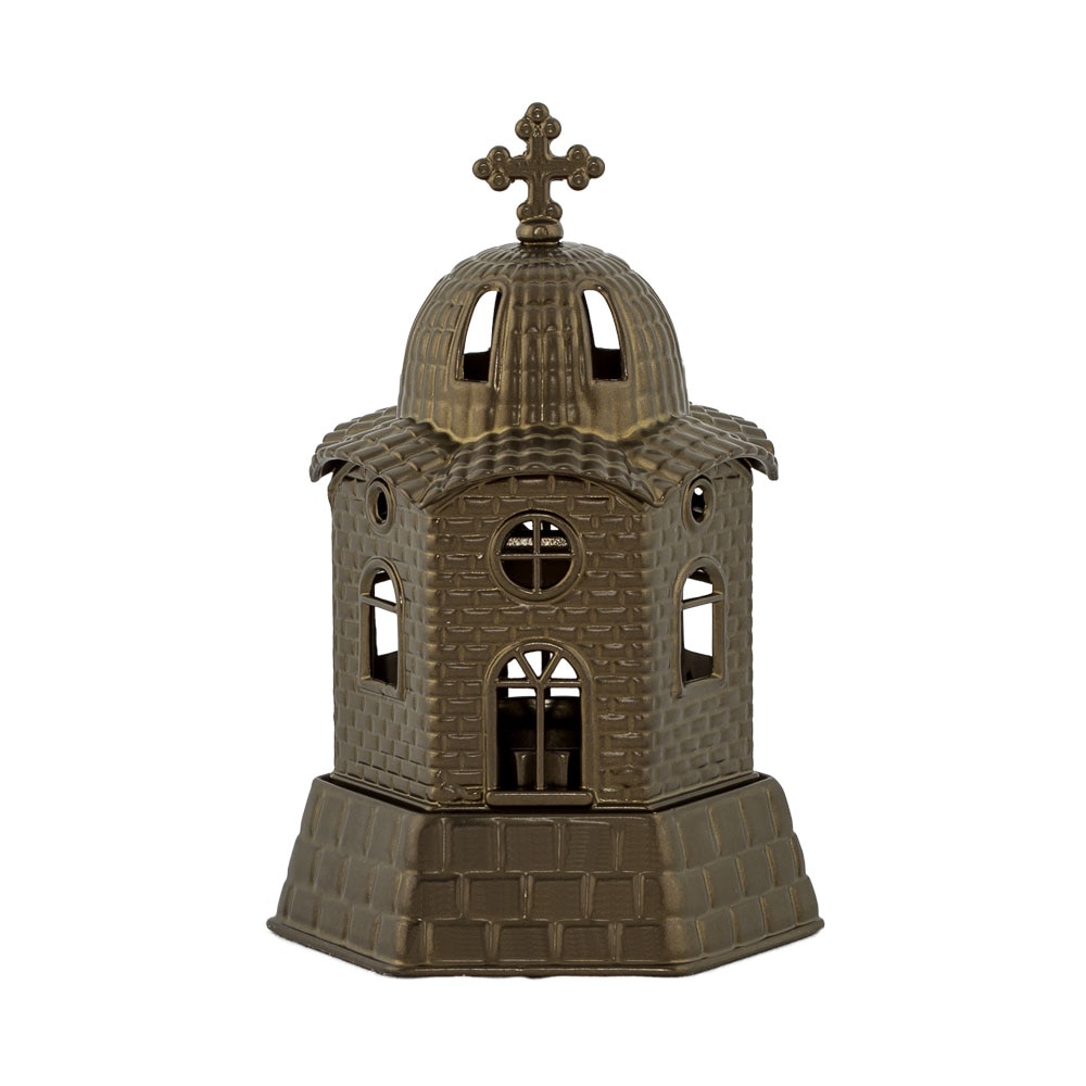 Candela antimoniu bisericuta 17cm - bronz - eMAG.ro