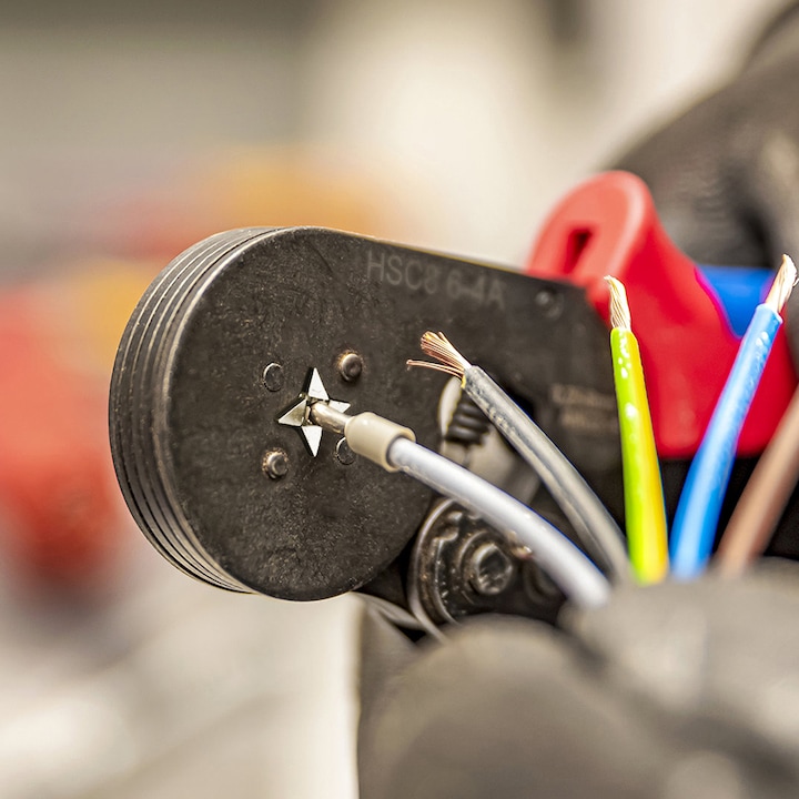 Set Clesti de Sertizare, Model HSC8 6-4A, Patru Falci si 1200 Bucati ...