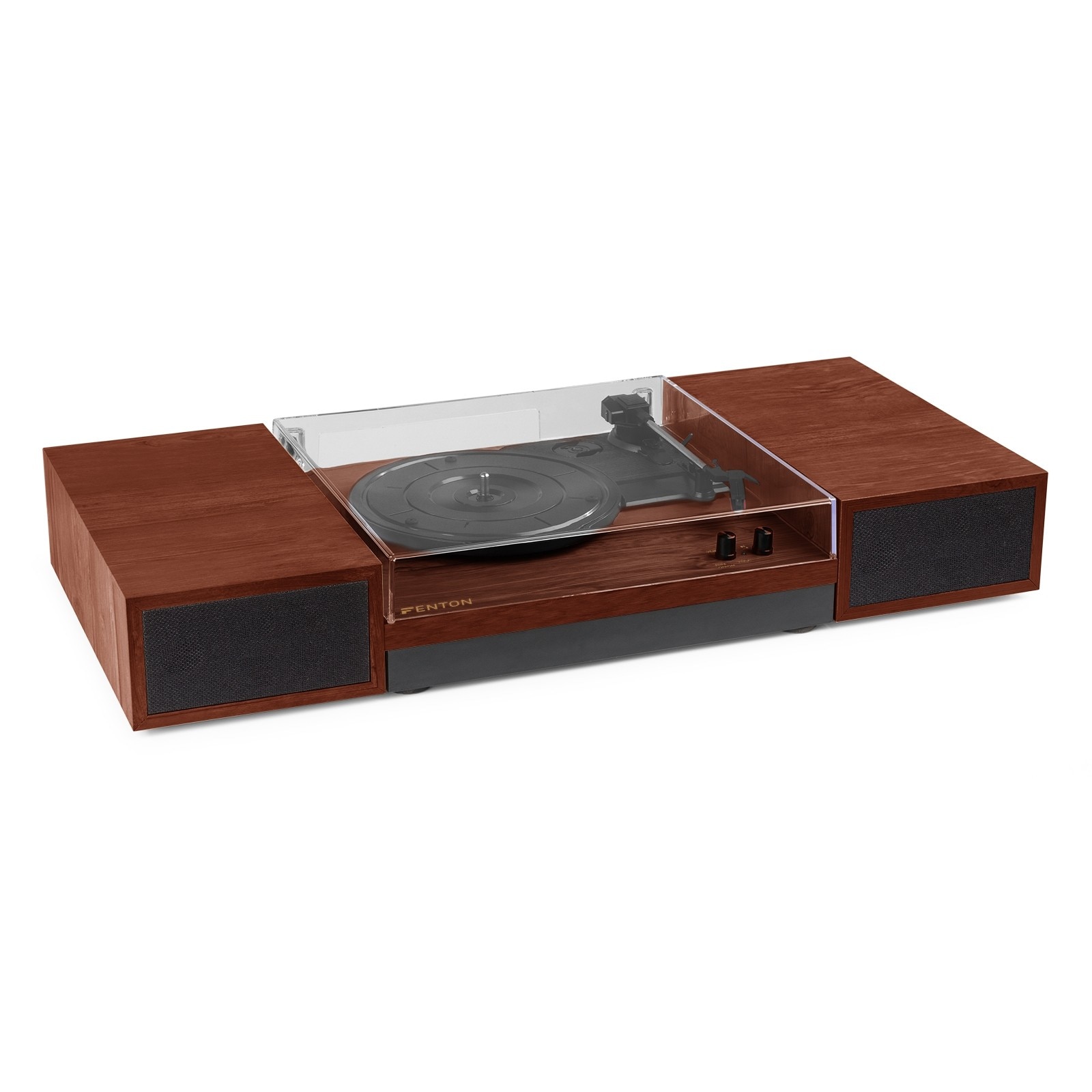 Set pick-up cu boxe, 2x50W, Bluetooth, maro cires, Fenton RP165C - eMAG.ro