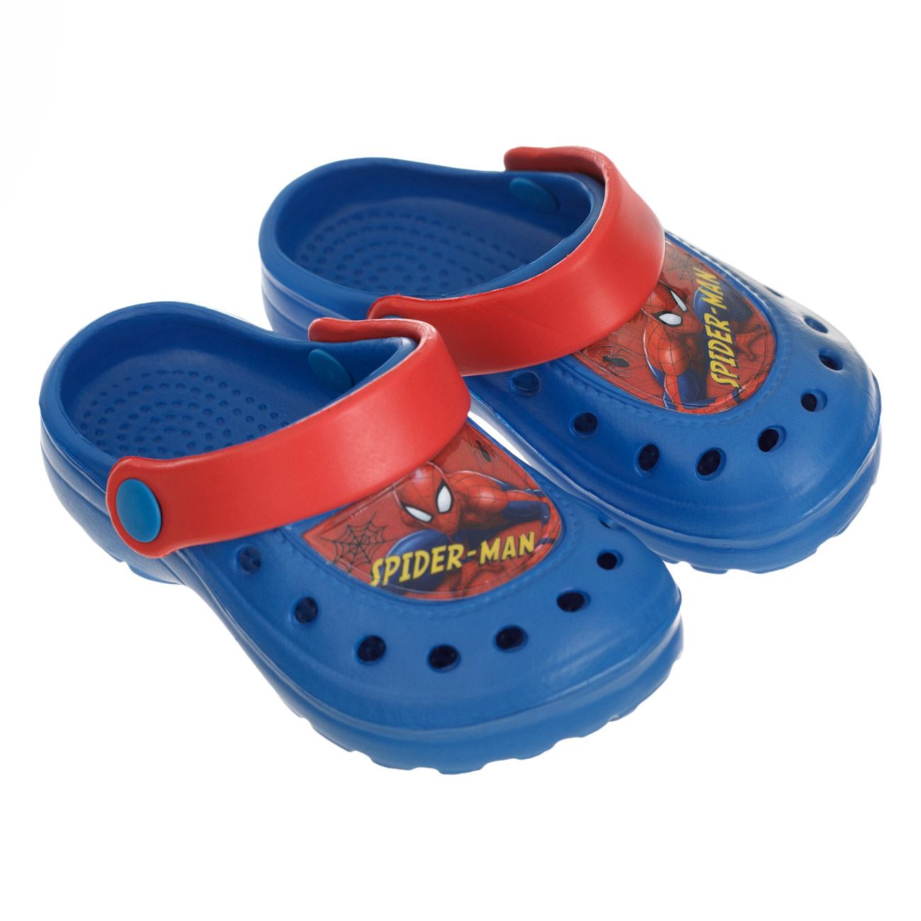 Slapi pentru copii Spiderman, din EVA, albastru/rosu, 24-25 - eMAG.ro