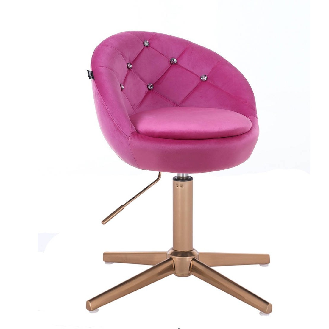 Scaun de birou, Votana, HR948CROSS, Catifea, Roz, 40x47x98 cm - eMAG.ro