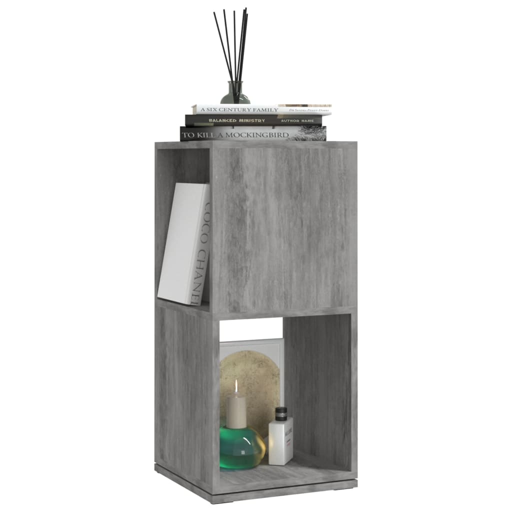 Raft rotativ 360°, gri beton, 34.5x34.5x75.5 cm - eMAG.ro