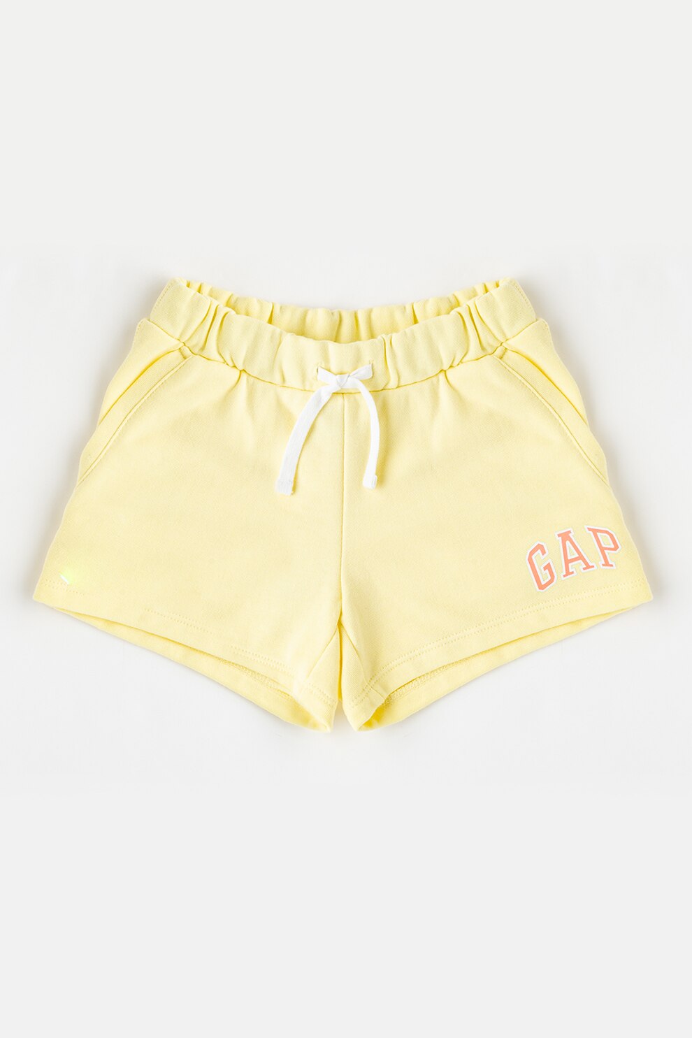 GAP, Къс панталон със скосени джобове, Сламеножълт, 130 CM - eMAG.bg