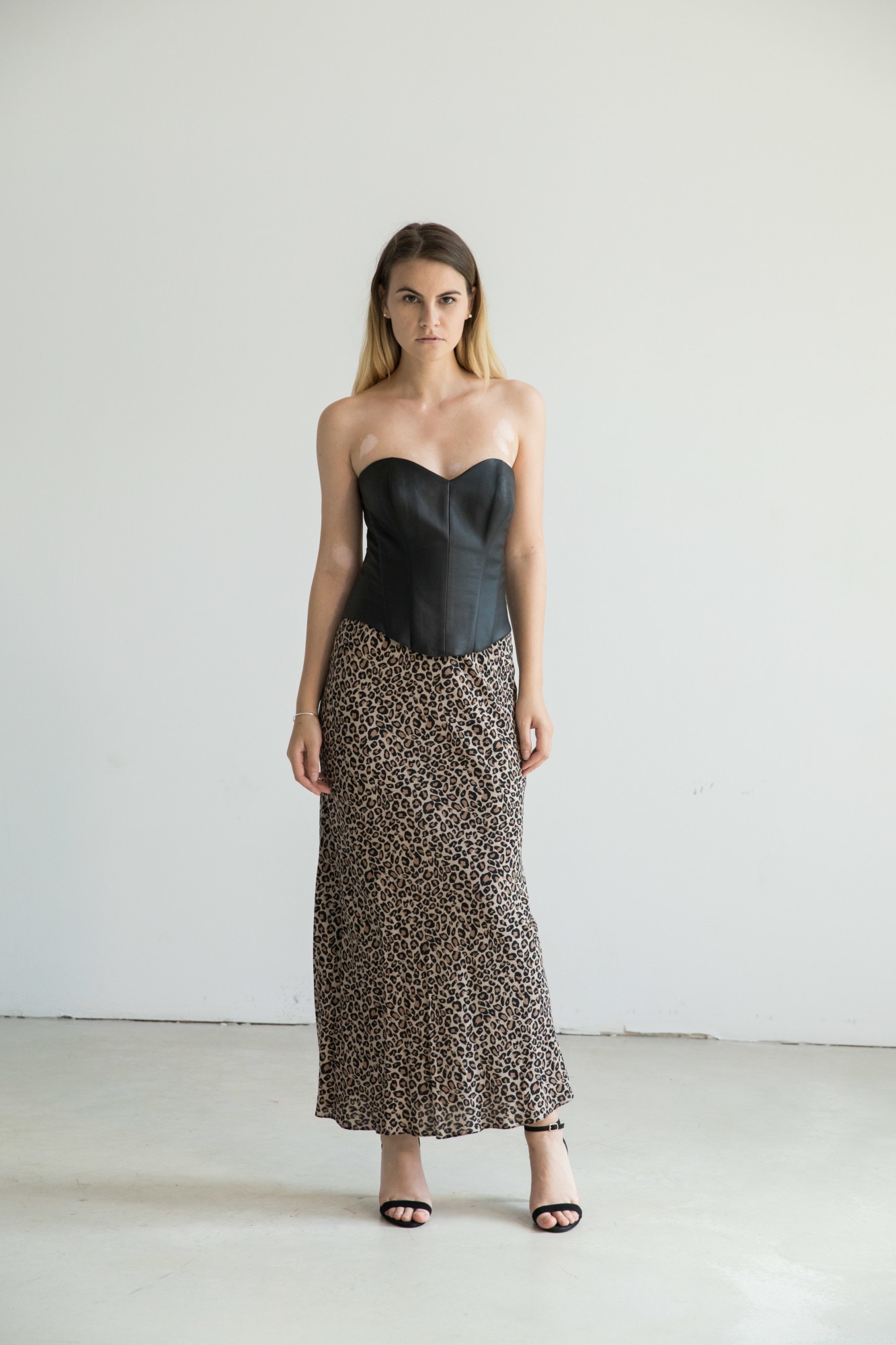 Corset dama, piele naturala, Evonine, negru, 40 - eMAG.ro