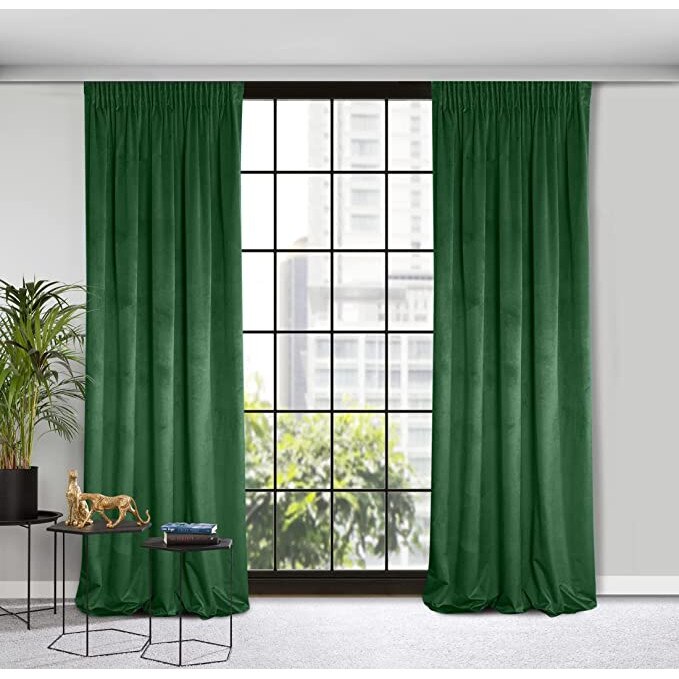 Set draperie Julietta, 240 x 300, Verde - eMAG.ro