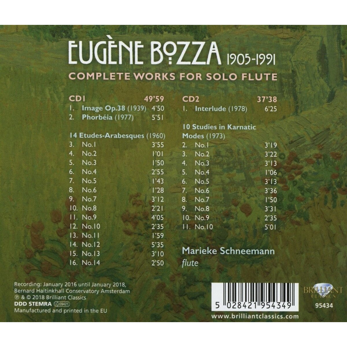 Eugene Bozza - Complete Works for Solo Flute 2CD - eMAG.hu