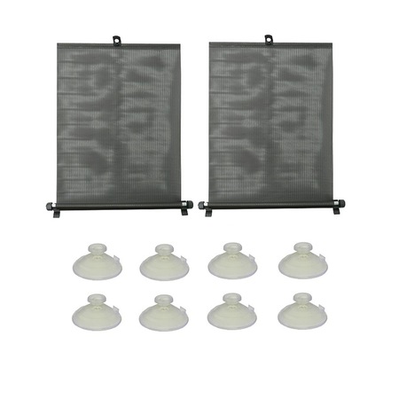 Set 2x Parasolare Auto Retractabile, pentru Gamurile Laterale, 55x50cm ...