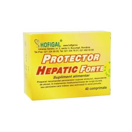 Protector Hepatic Forte, 40 comprimate, Hofigal - eMAG.ro