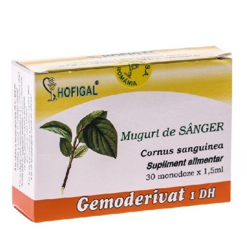 Gemoderivat din Muguri de Sanger, 30 monodoze, Hofigal - Compară Prețuri | 3CHEAPS
