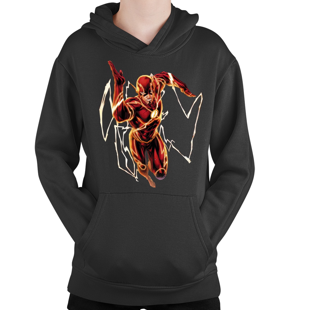 Детски суичър The Flash Comic Book Marvel Desene Animate, Черен, Размер ...