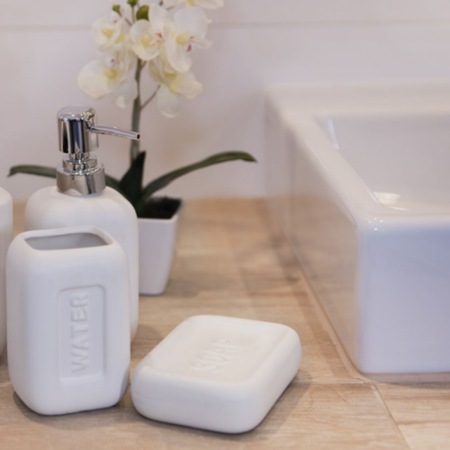 Fürdőszoba szett, Home and Mode, fehér - eMAG.hu