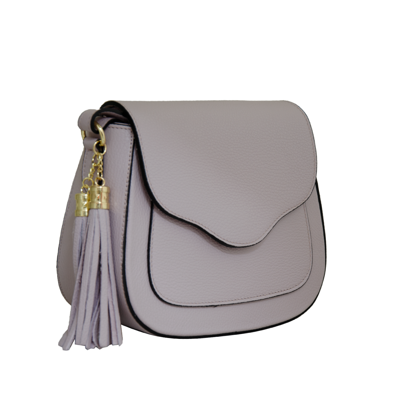Geanta tip postas din piele naturala Eva Bags, Lia lila - eMAG.ro