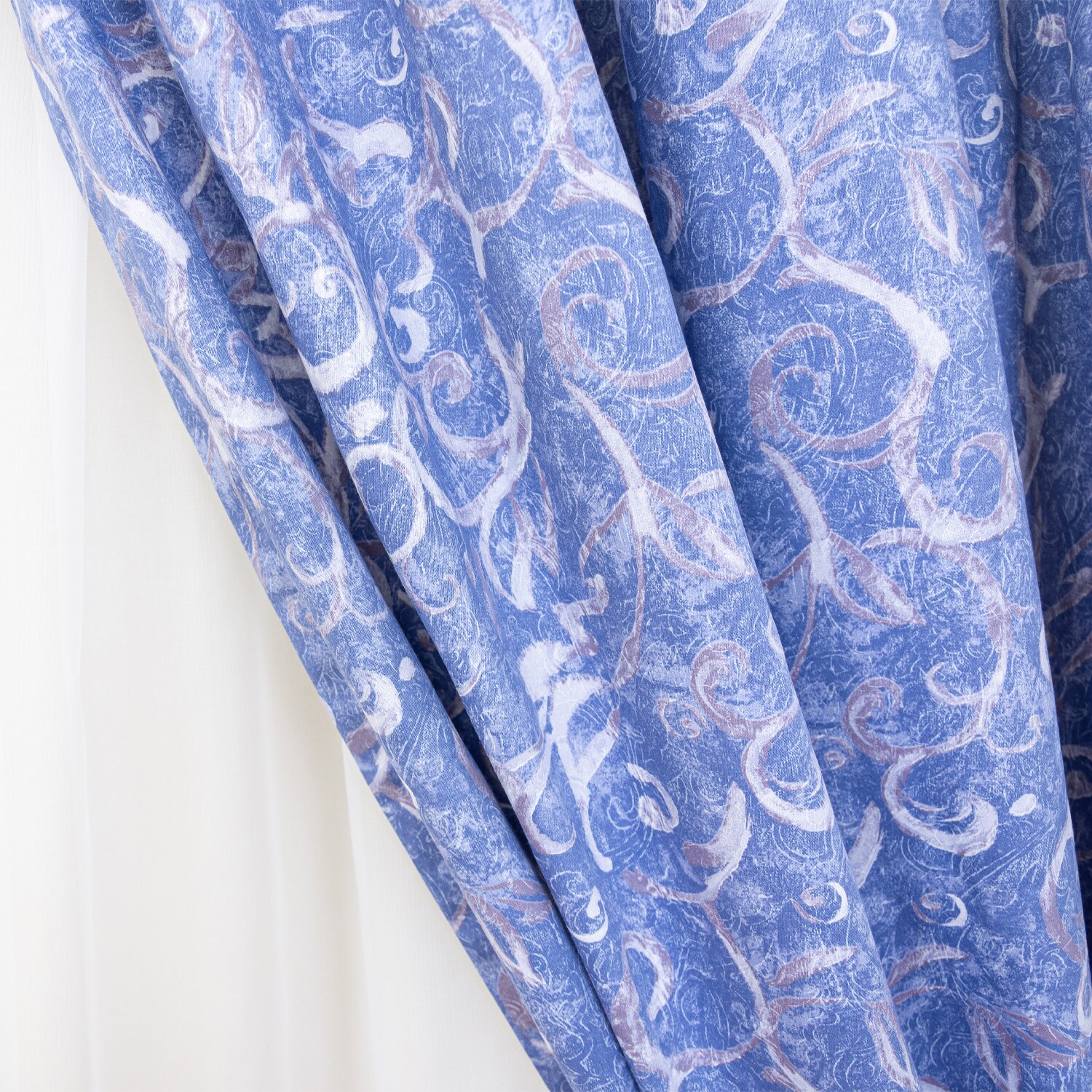 Set 5 piese draperii bumbac, scurte 2x140x130cm Hiko Nostalgie Garden ...