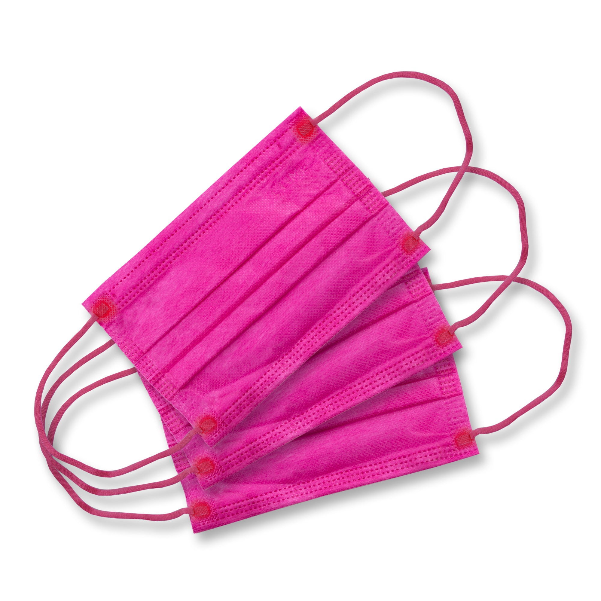 Set 50 Masti Copii, Medicale Tip IIR, 4 straturi, culoare Roz inchis ...