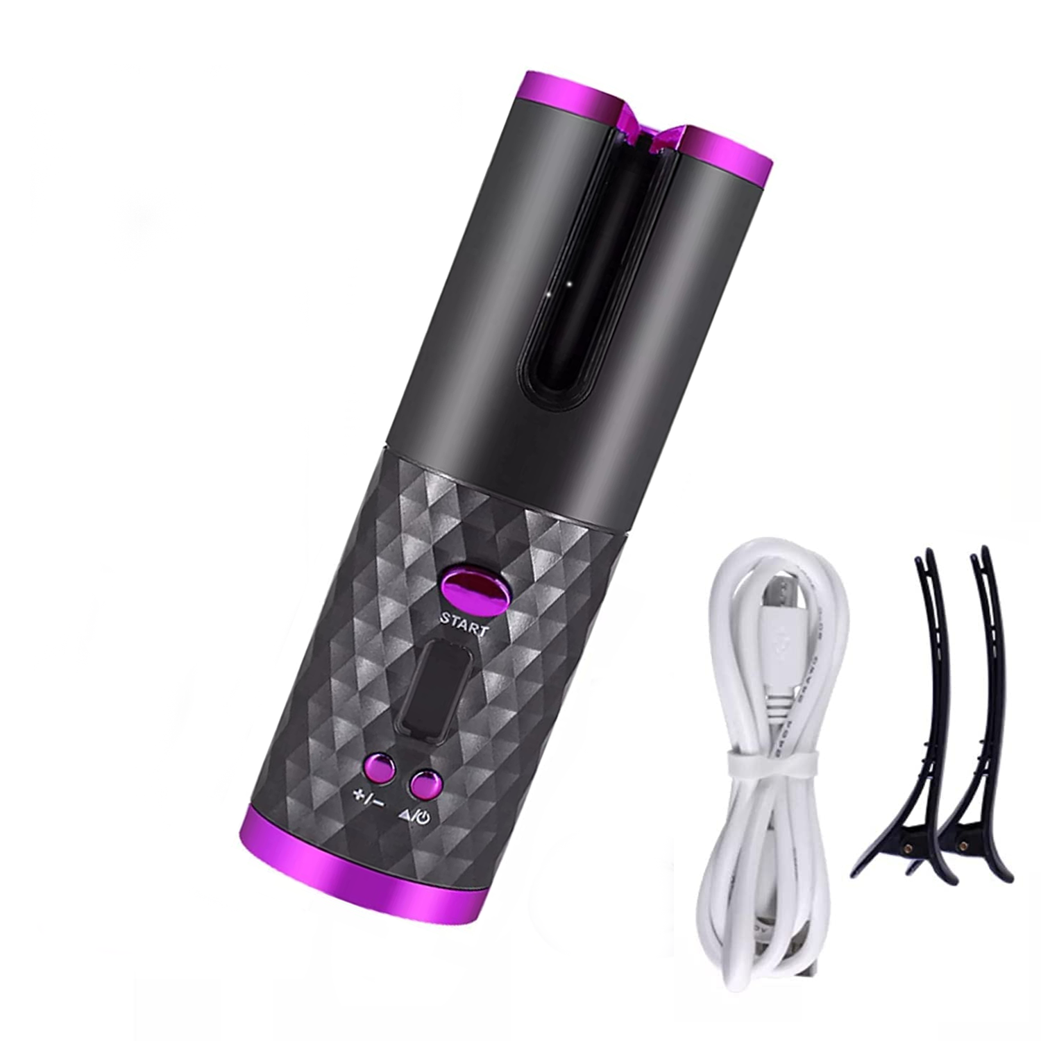 Ondulator automat wireless, portabil, Roz/Gri - eMAG.ro