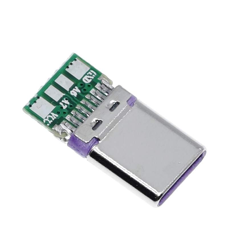 Set Conector USB Tip-C cu PCB cu 4 pini, 5 bucati - eMAG.ro