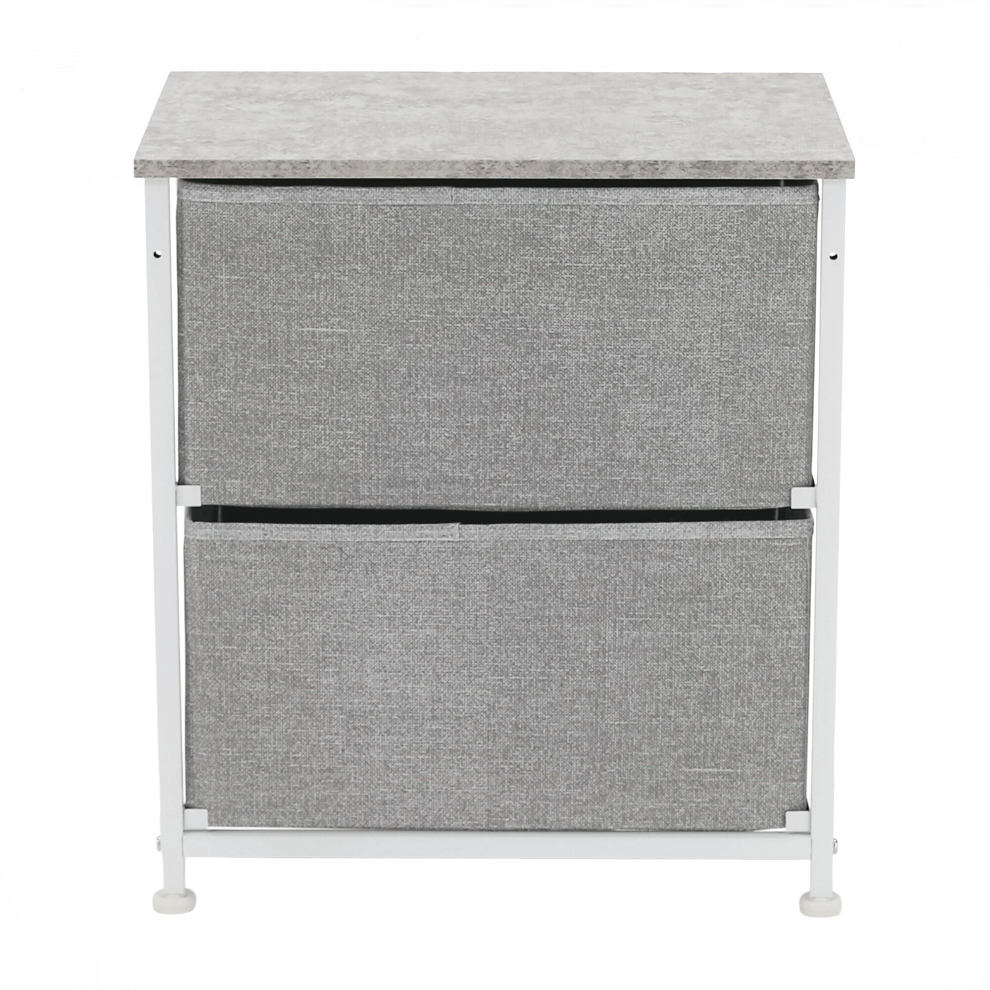 Comoda DacEnergy©, constructie metalica, 2 sertare de panza, 45 x 51 x ...