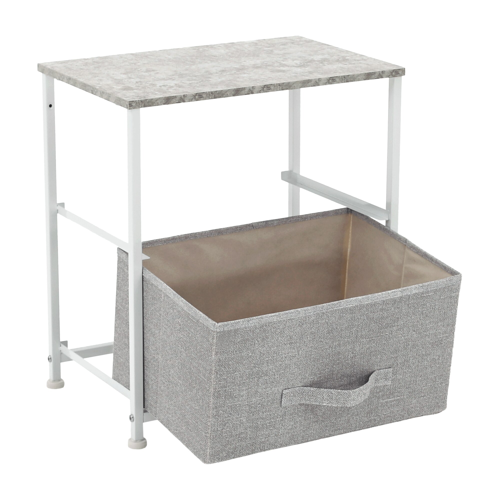 Comoda DacEnergy©, constructie metalica, 2 sertare de panza, 45 x 51 x ...
