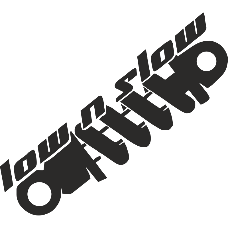 Sticker auto Low and Slow Spring, 25 cm, Oracal - eMAG.ro