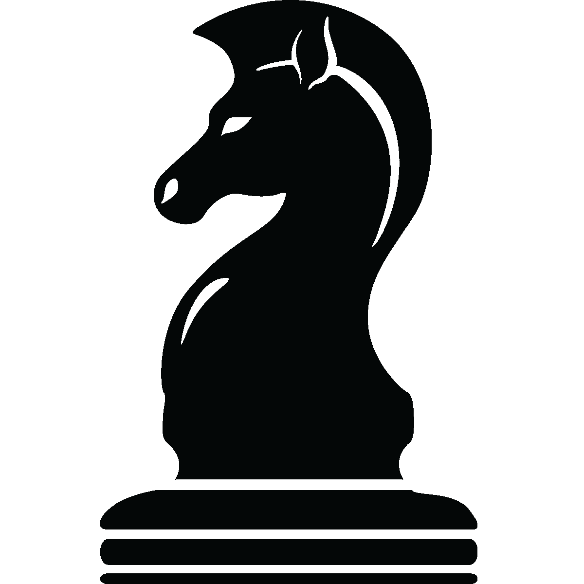 Sticker auto Knight Chess Piece, 25 cm, Oracal - eMAG.ro