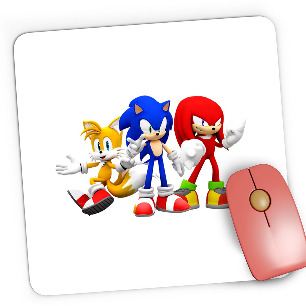 Mousepad Gaming Sonic the Hedgehog Gamer Youtube Fanart Tails Knuckles ...
