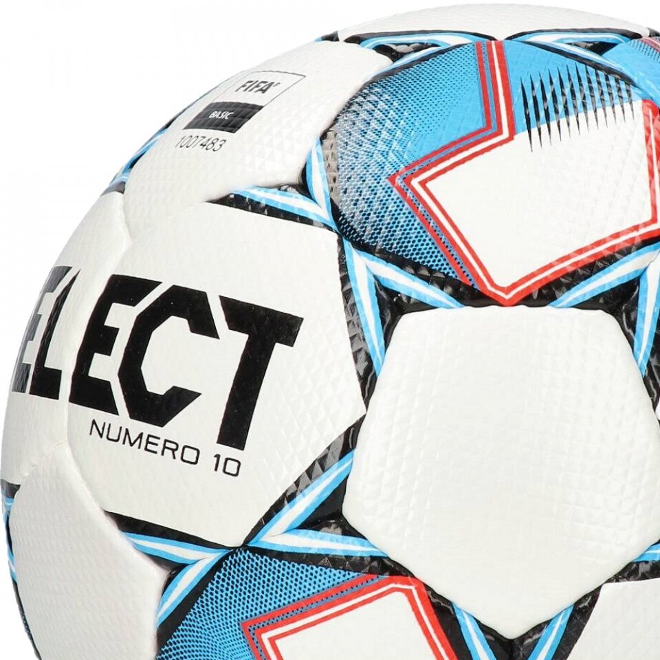 Minge fotbal Select Numero 10 FIFA Basic V22, alb/bleu, 5 - eMAG.ro
