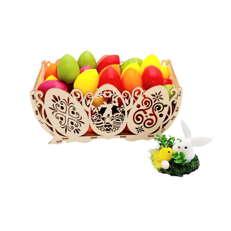 Cos cu model pentru oua, Paste, 29 x 14 x 14 cm - eMAG.ro