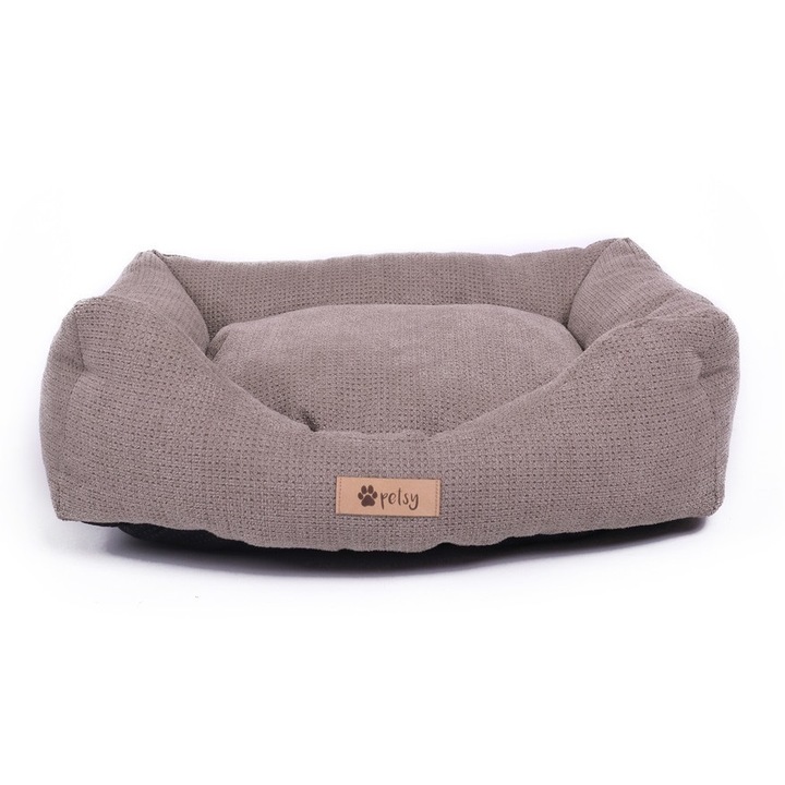 Pat catei/pisici, Petsy, 55 cm, Maro/Bej - eMAG.ro