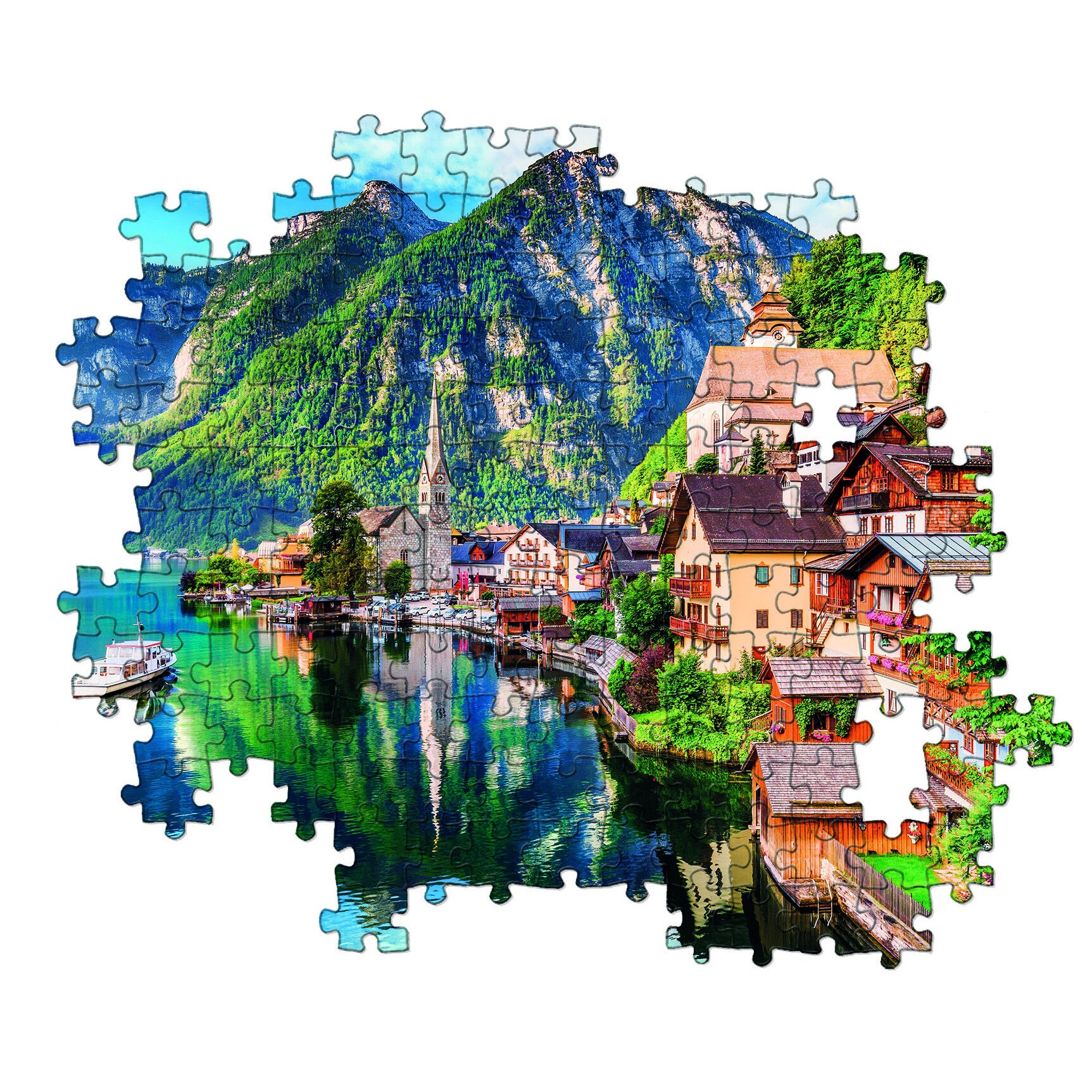 Puzzle 1500 piese Hallstatt Austria, Clementoni - eMAG.ro