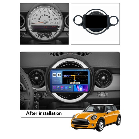Navigatie NAVI-IT, Compatibila cu Mini Cooper 2007-2015, Display 9 inch ...