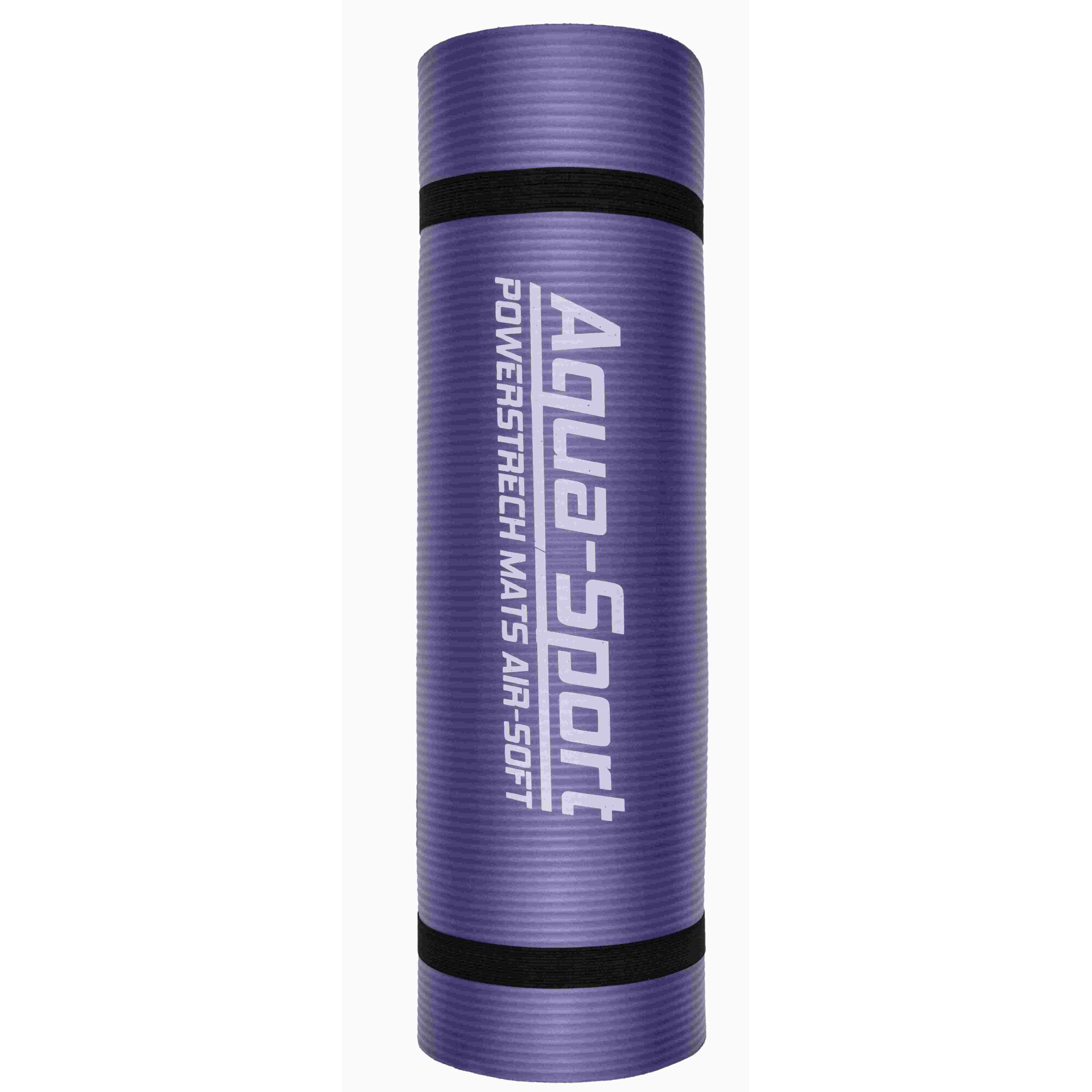 Saltea fitness NBR, Aqua-Sport Powerstrech Air-Soft, 180 x 60 x 1 cm, violet - eMAG.ro