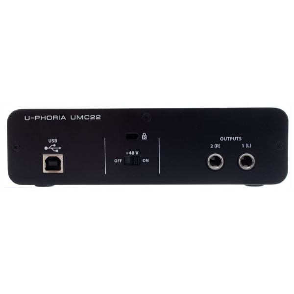 Interfata audio USB Behringer, U-Phoria, UMC22, Negru - eMAG.ro