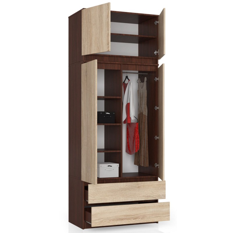 Extensie pentru dulap, Akord Furniture Factory, PAL, 51x55x90 cm, Maro ...