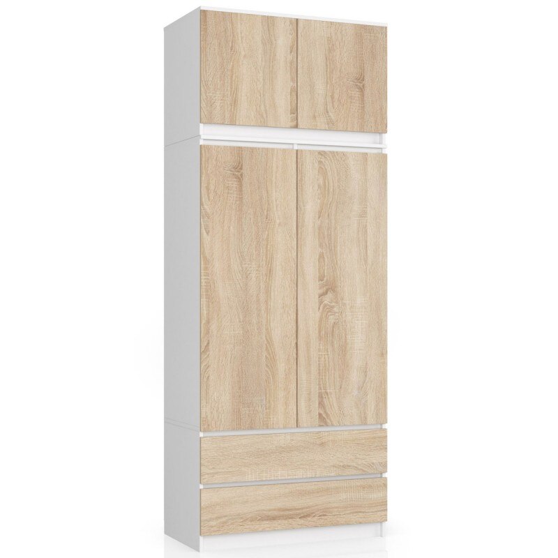 Extensie pentru dulap, Akord Furniture Factory, PAL, 51x55x90 cm, Alb ...