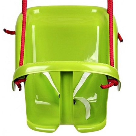 Детска люлка Bambino 1660, С въжета, До 25кг, Зелена - eMAG.bg