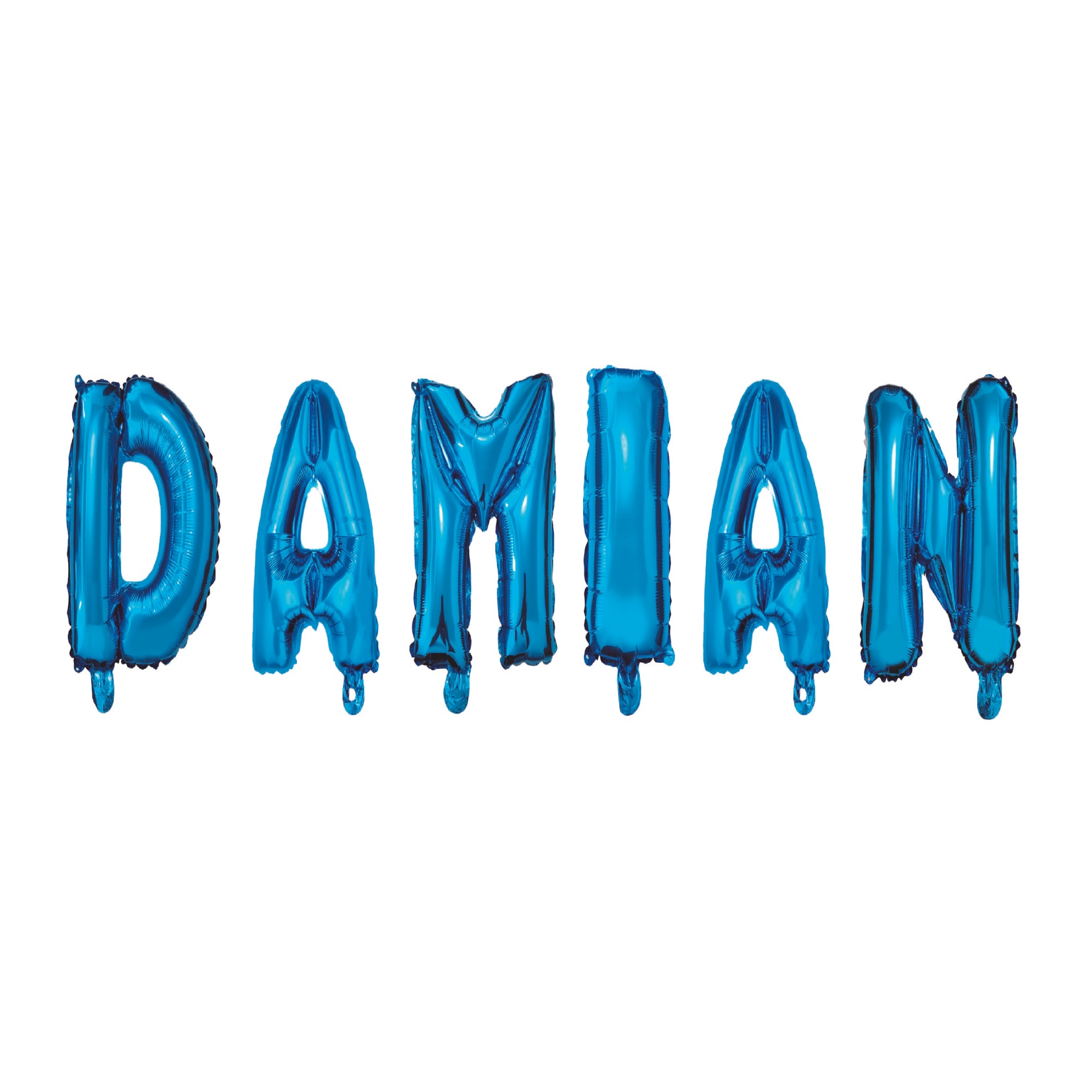 Комплект балони Damian Name, син, 40 см - eMAG.bg