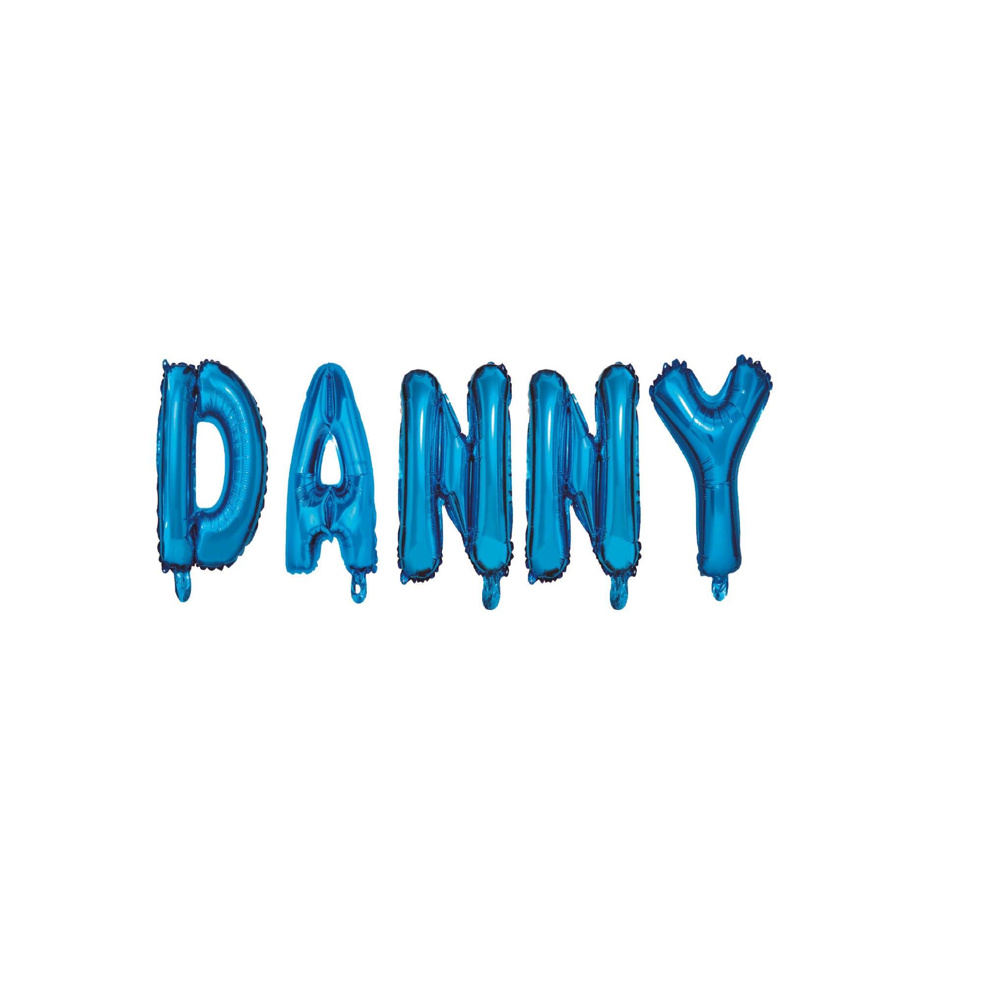 Комплект балони Danny Name, син, 40 см - eMAG.bg