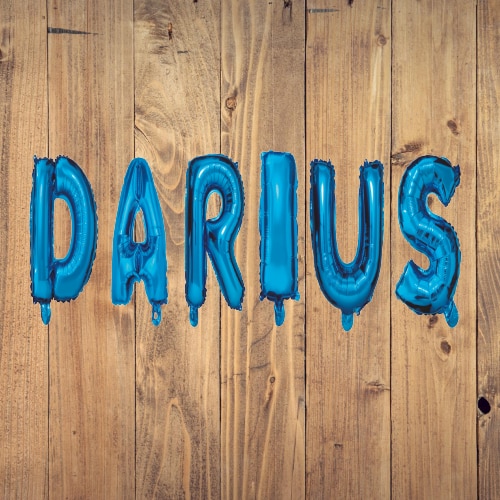 Комплект балони Darius Name, син, 40 см - eMAG.bg