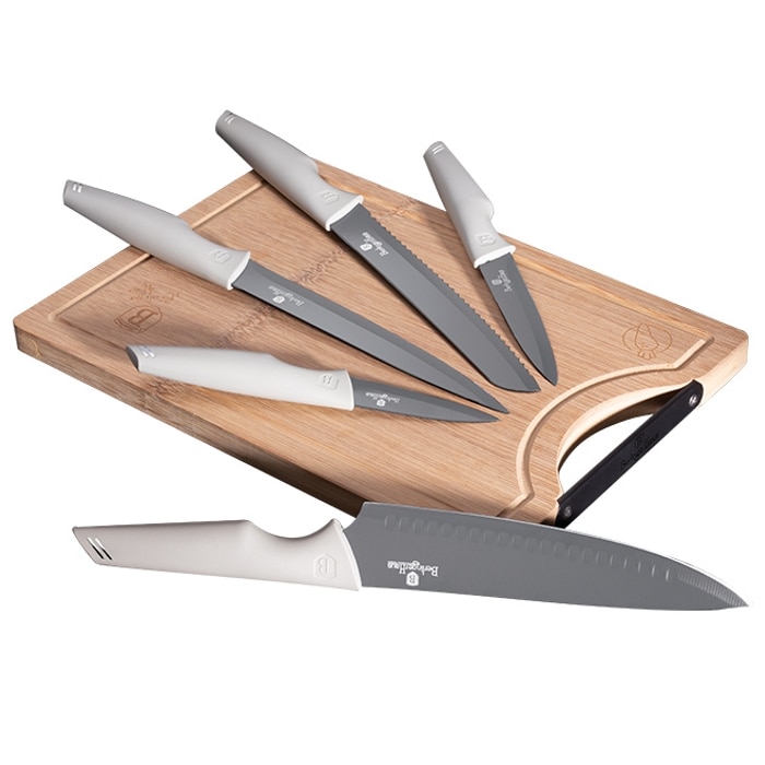 Set cutite 6 piese Berlinger Haus Aspen, gri - eMAG.ro