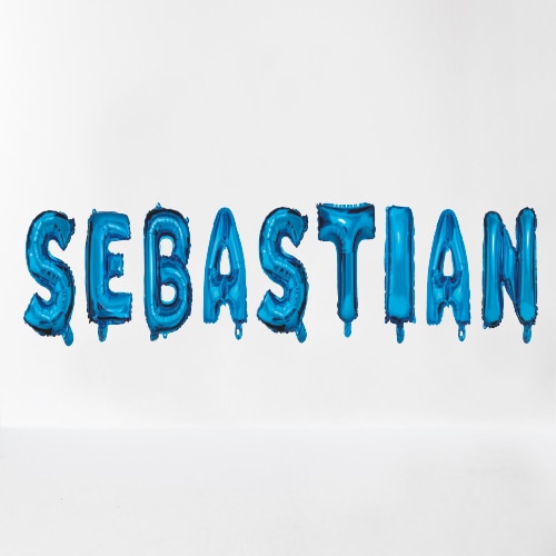 Комплект балони Sebastian Letter, син, 40 см - eMAG.bg
