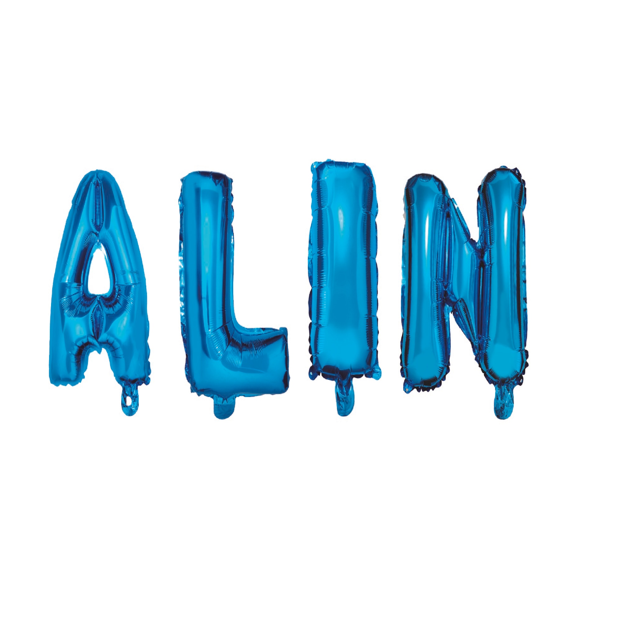 Комплект балон Alin Name, син, 40 см - eMAG.bg