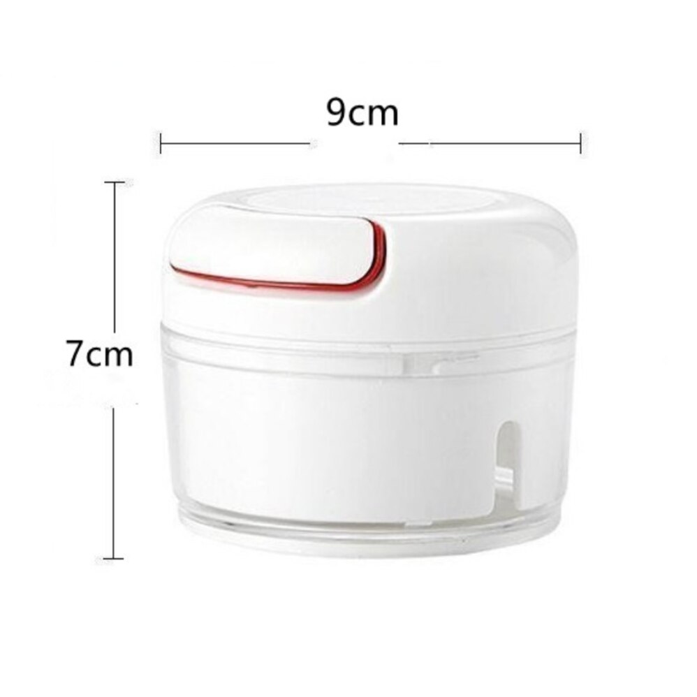 Mini tocator manual de legume, Lame otel inoxidabil, Capacitate 170 ml ...
