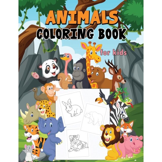 Animals Coloring Book for Kids: Beautiful Animals Coloring Pages for ...