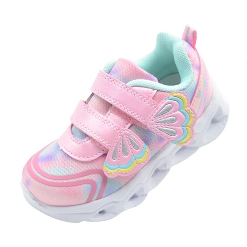 Спортни обувки за момиче с светлини Bi&Ki A00987-B-24, Розови 74249 - eMAG.bg