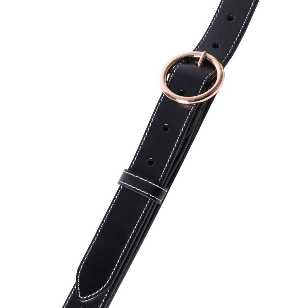 Curea pentru dama, ROCS, din piele naturala, catarama rotunda, 114 cm ...