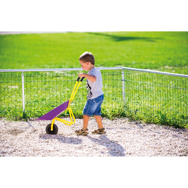Roaba pentru copii, Metal, Mov/Galben - eMAG.ro